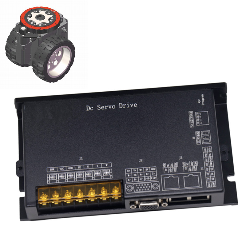 Encoder Inkremental Drive Servo Tegangan Rendah 30A 24V DC Untuk Robot AGV